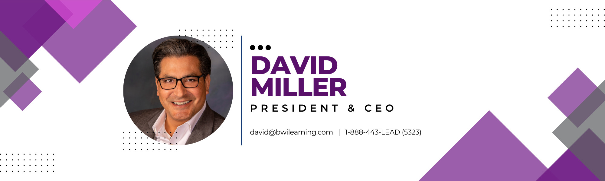 David Miller Profile Header - BWI Learning
